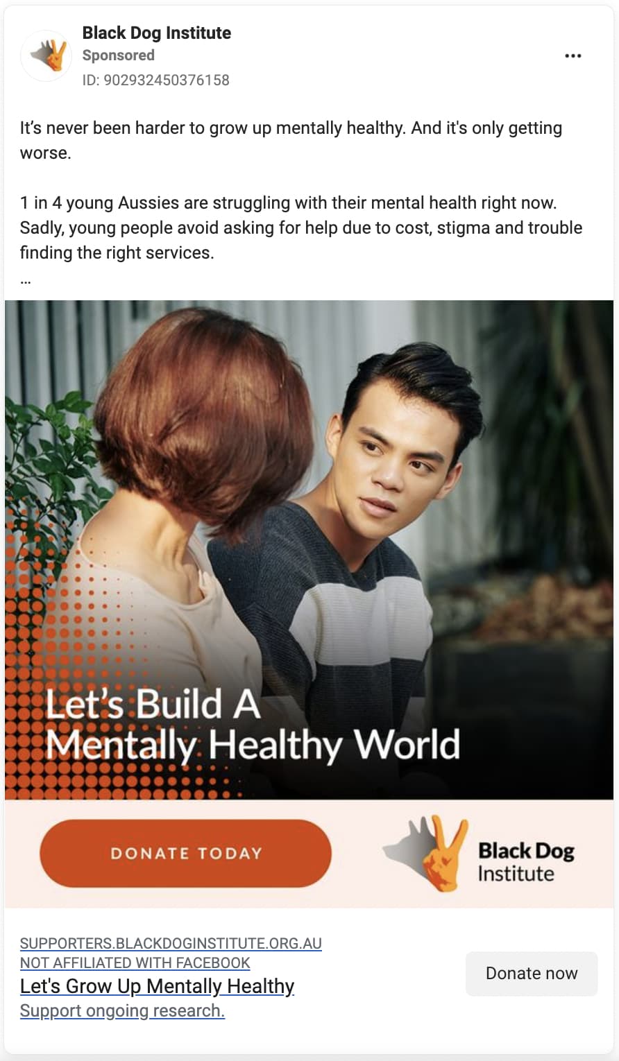 Charity Facebook Ads Examples [2023] | Karma Campaigns