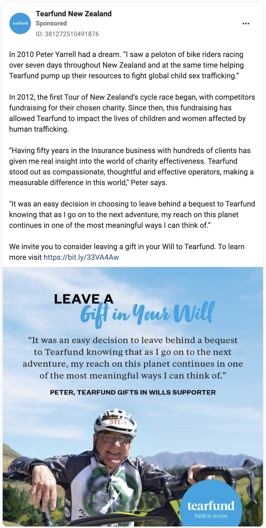 Charity Facebook Ads Examples [2023] | Karma Campaigns